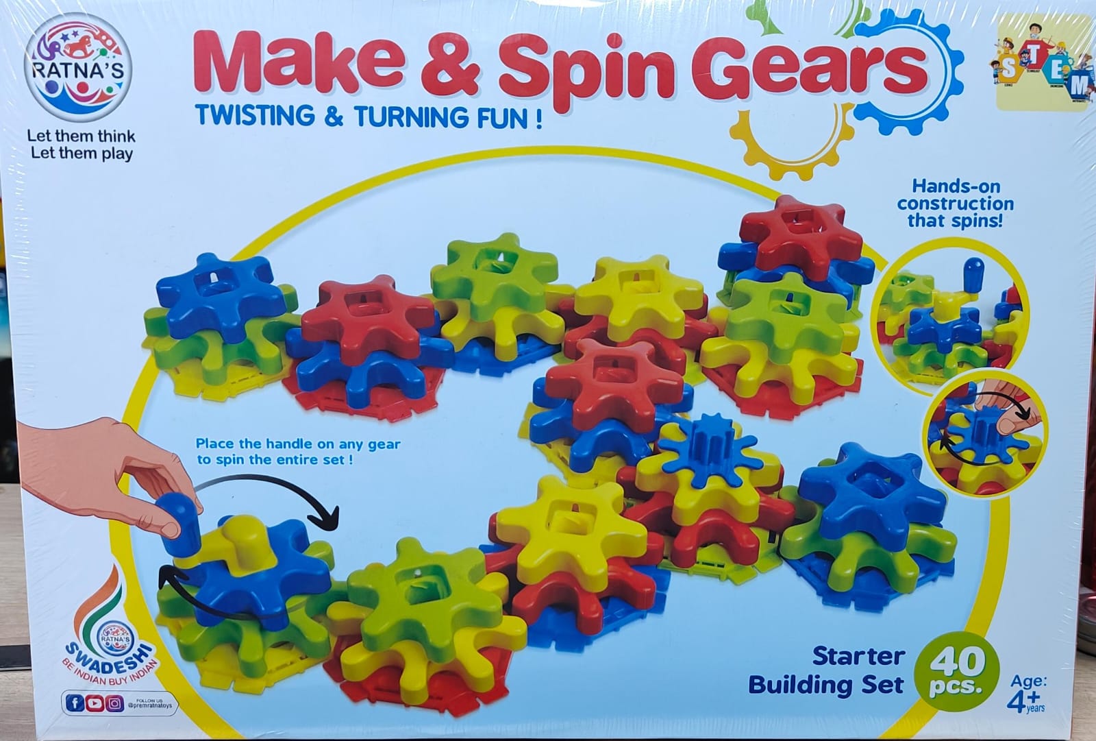 Ratnas Make & Spin Gears (Twisting & Turning Fun)