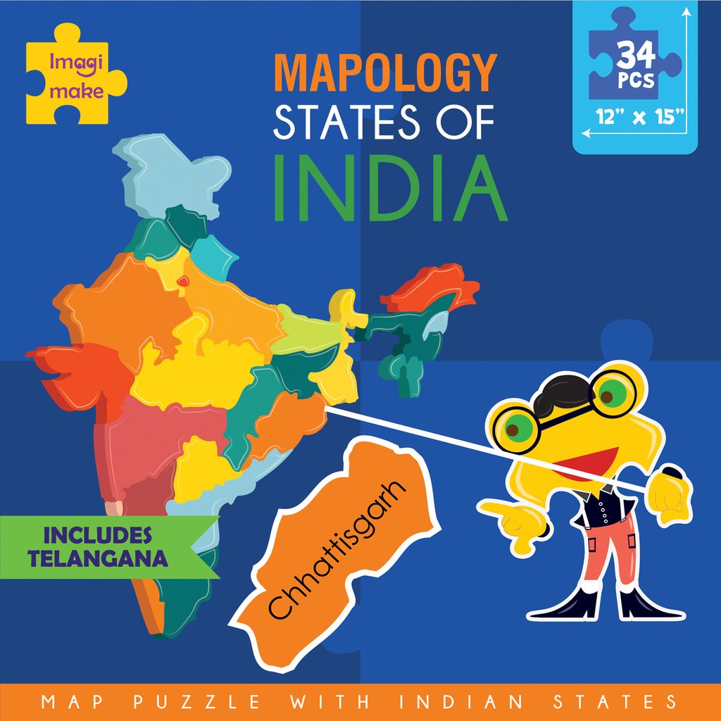 Imagi Make Mapology States of India Map Puzzle