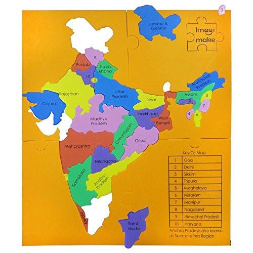 Imagi Make Mapology States of India Map Puzzle