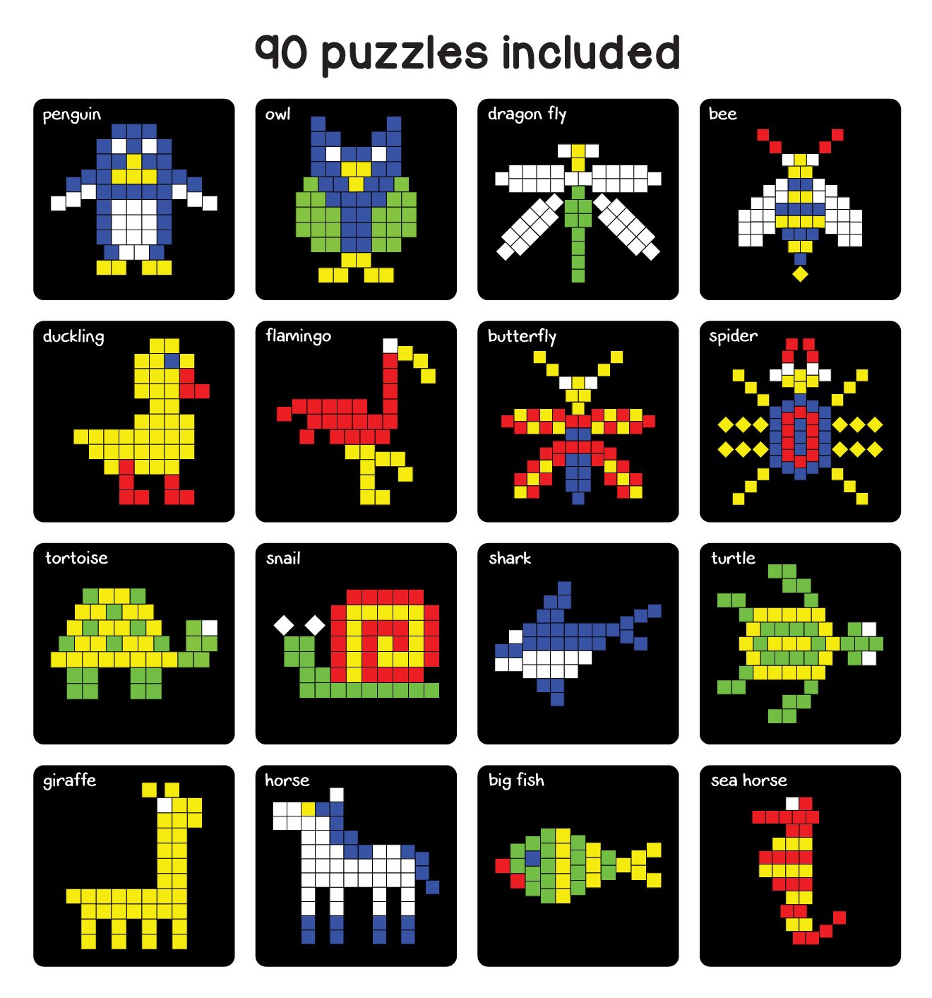 Play Panda Magnetic Puzzles Squares